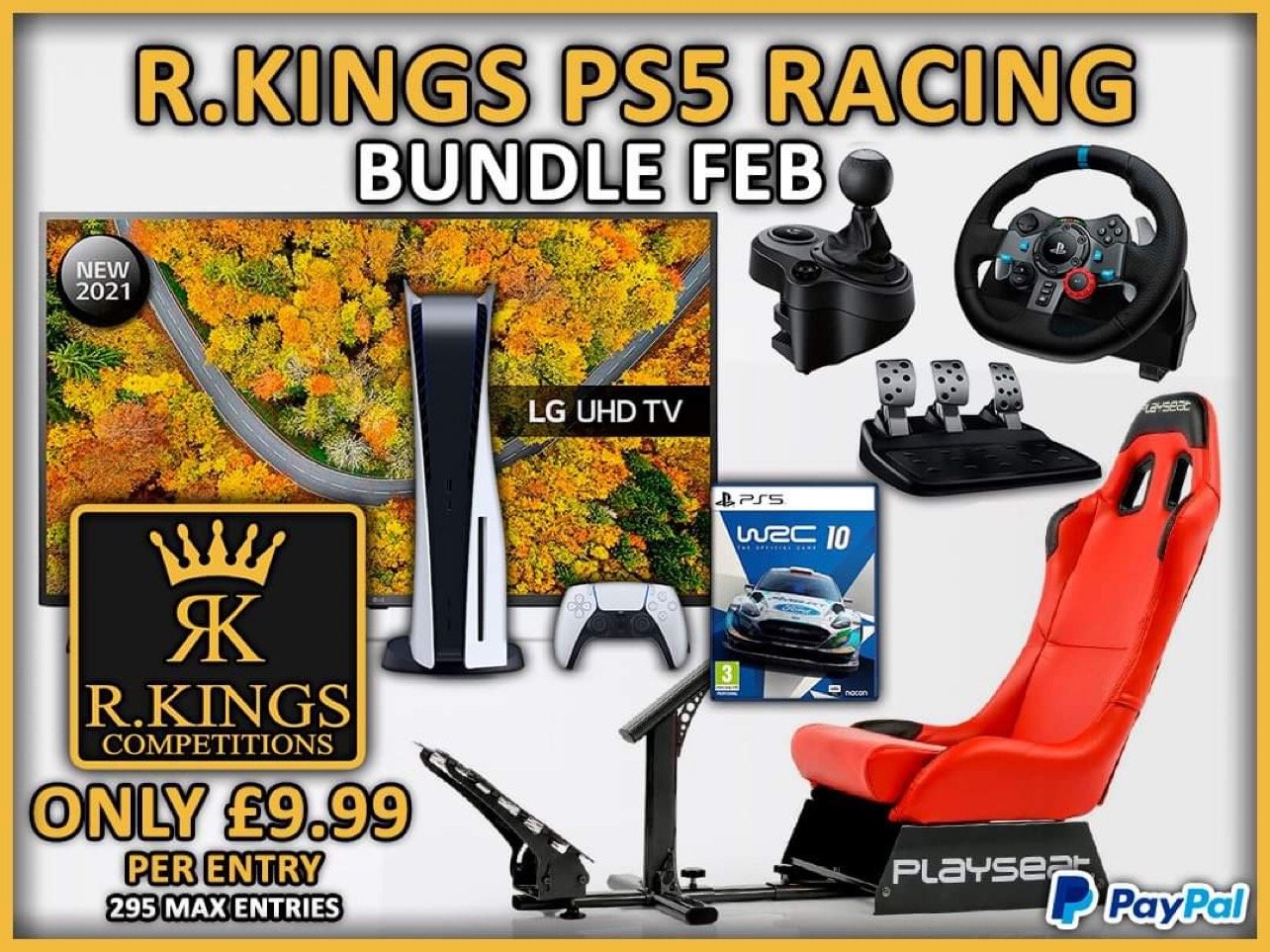 GUARANTEED DRAW TODAY @ 2PM -R.Kings Ps5 Racing Bundle February ...