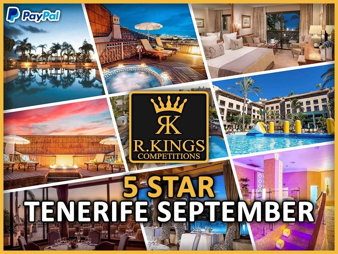 GUARANTEED DRAW TOMORROW AT 7PM –5* Tenerife September - Competitions ...