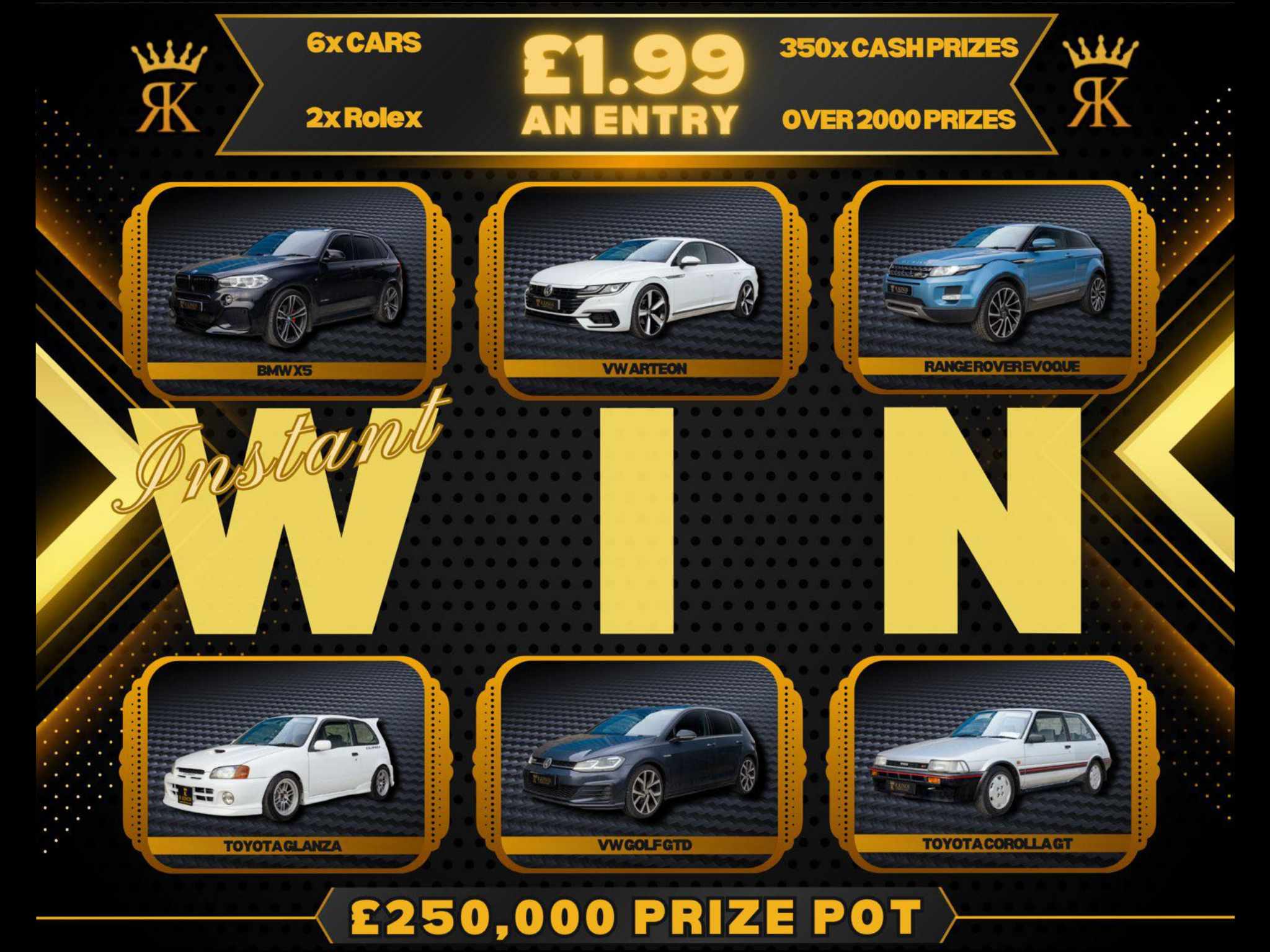 Big £1.99 Instant Win Competition - Competitions - R Kings Competitions