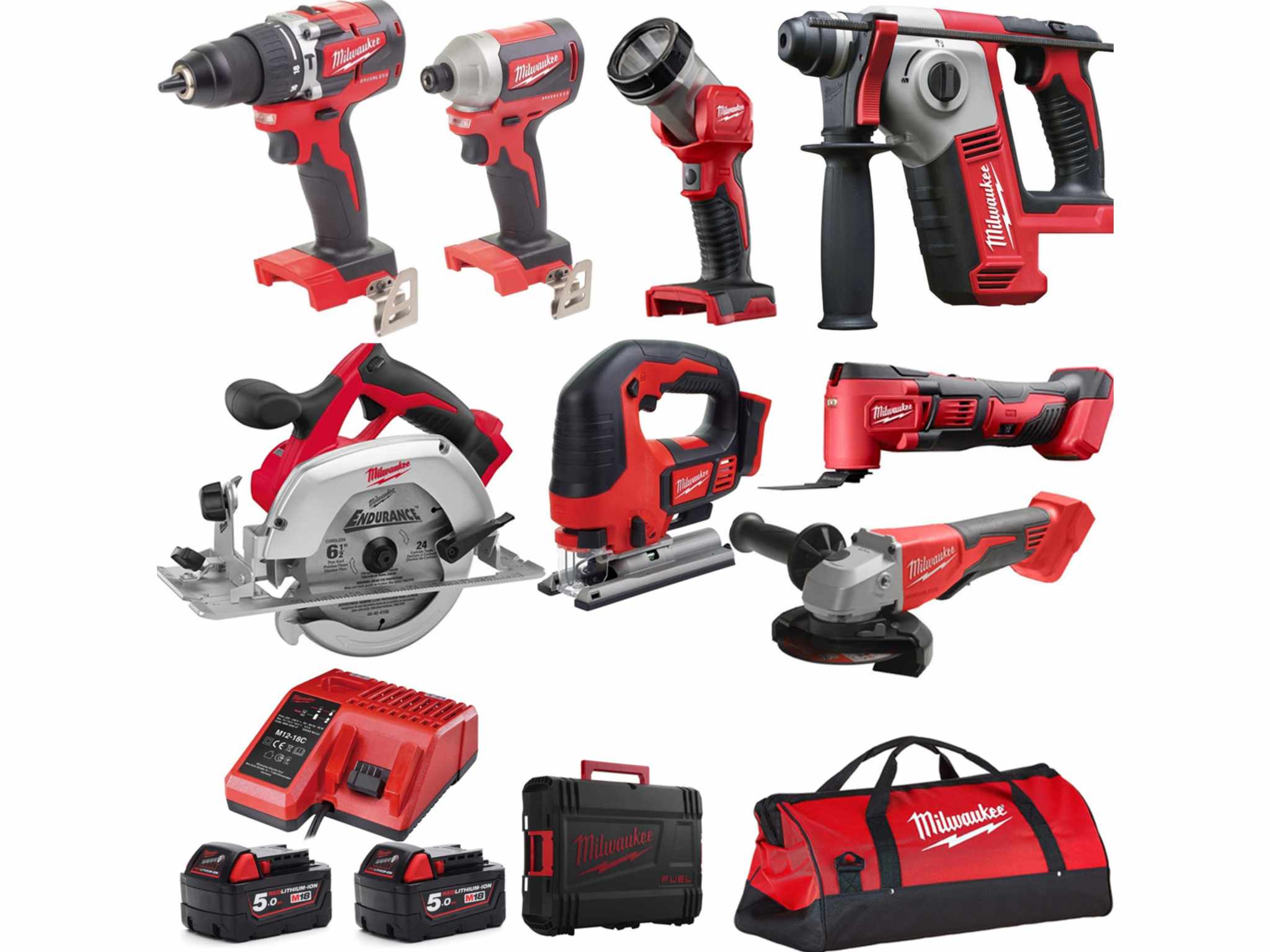 8pc Milwaukee Tool Kit - Competitions - R Kings Competitions