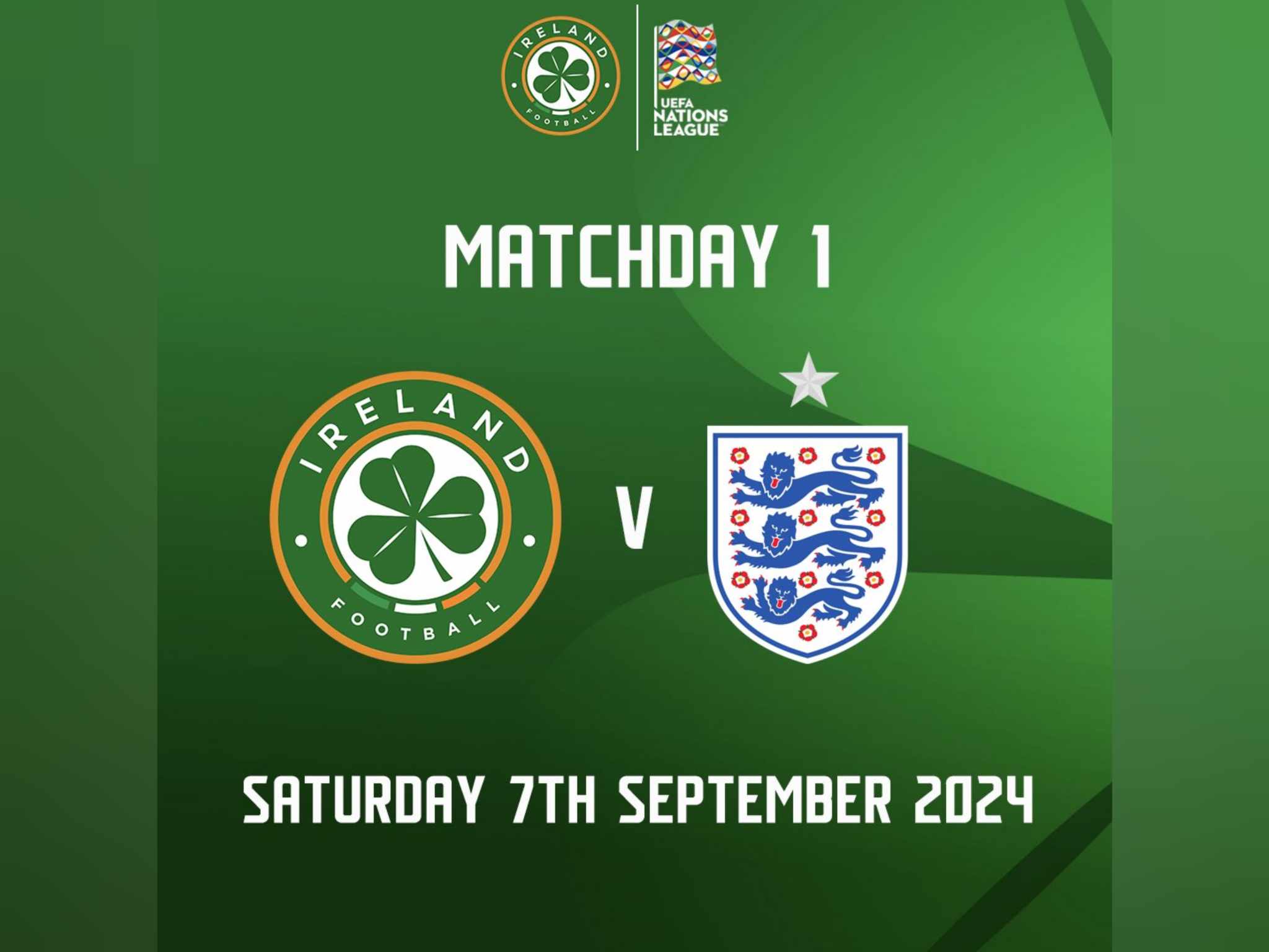 FREE COMPETITION - Ireland v England Nations League - Competitions - R ...