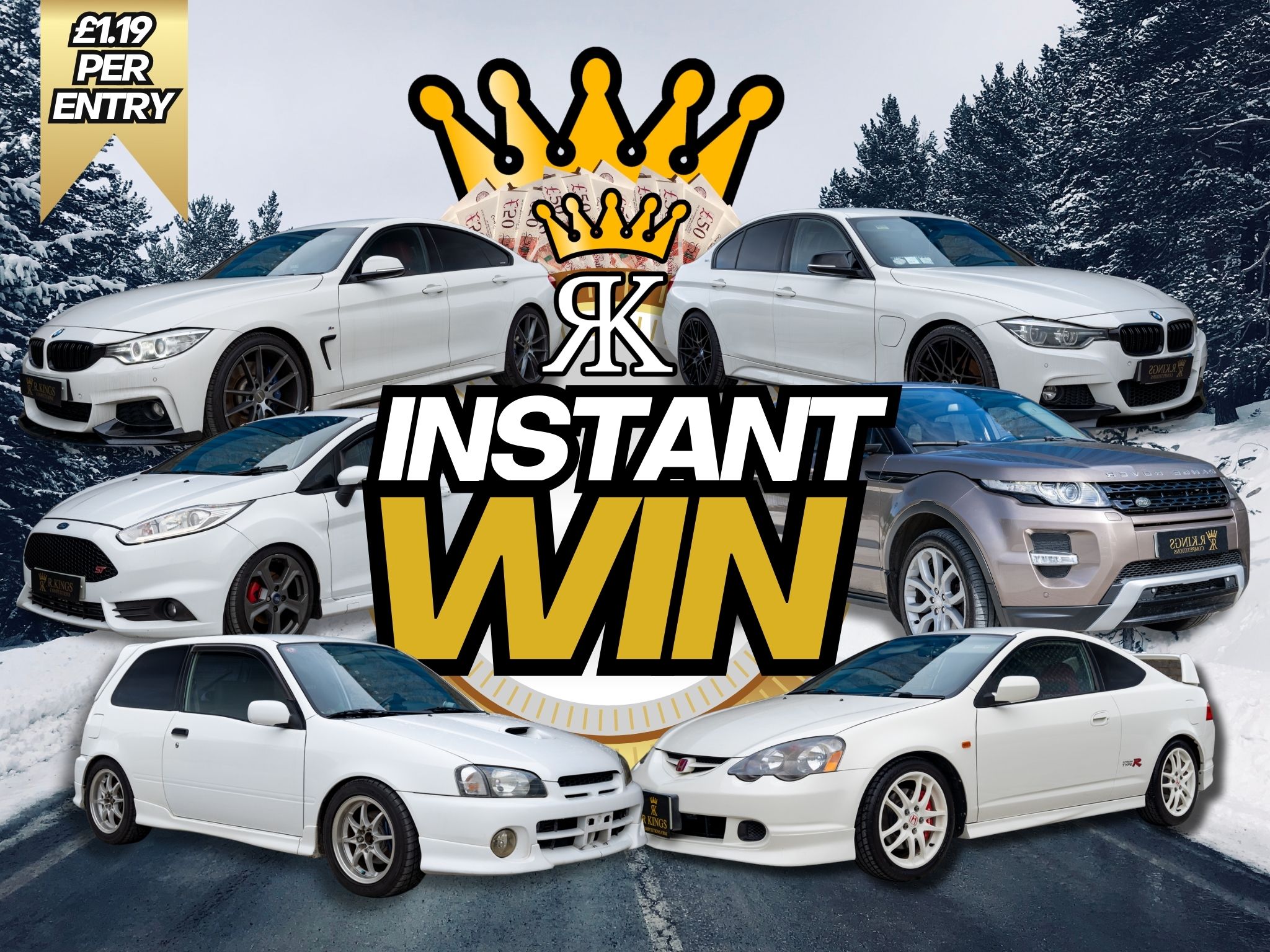 Cars & Cash Instant Win Competition - R Kings Competitions