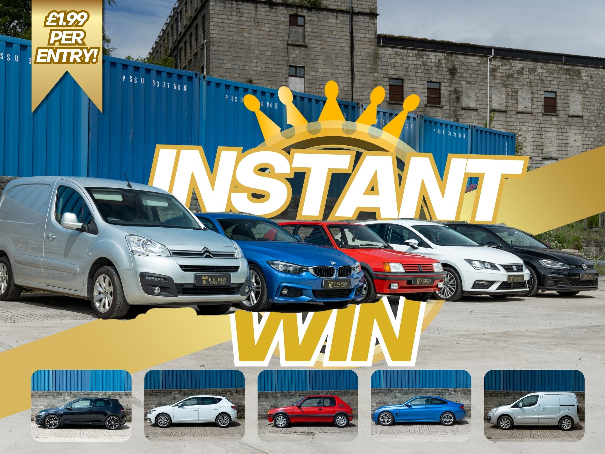 Lower Odds Cars & Cash Instant Win Competition June