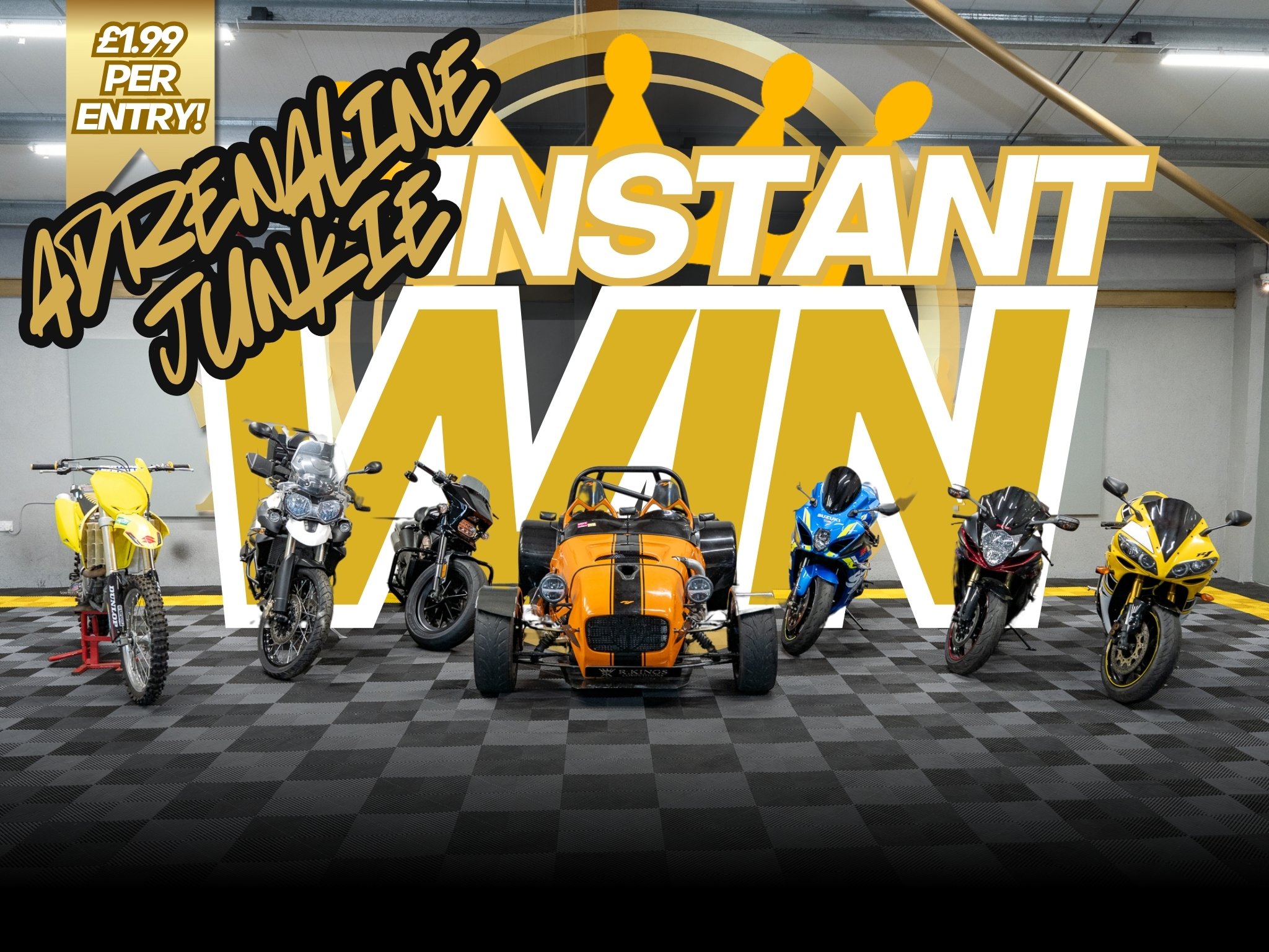 Lower Odds Adrenaline Junkie Instant Win Competition