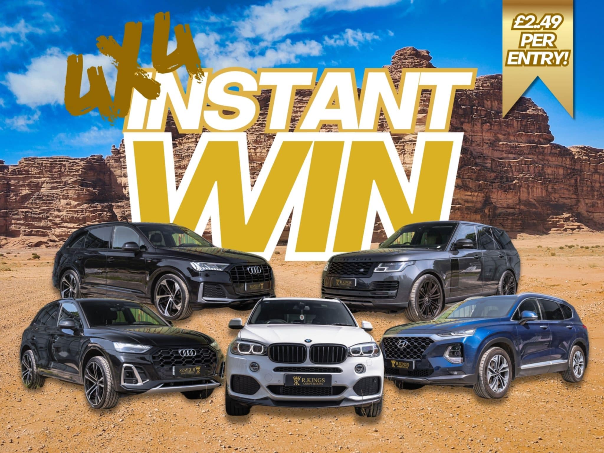 4 x 4 Instant Win Competition July - R Kings Competitions