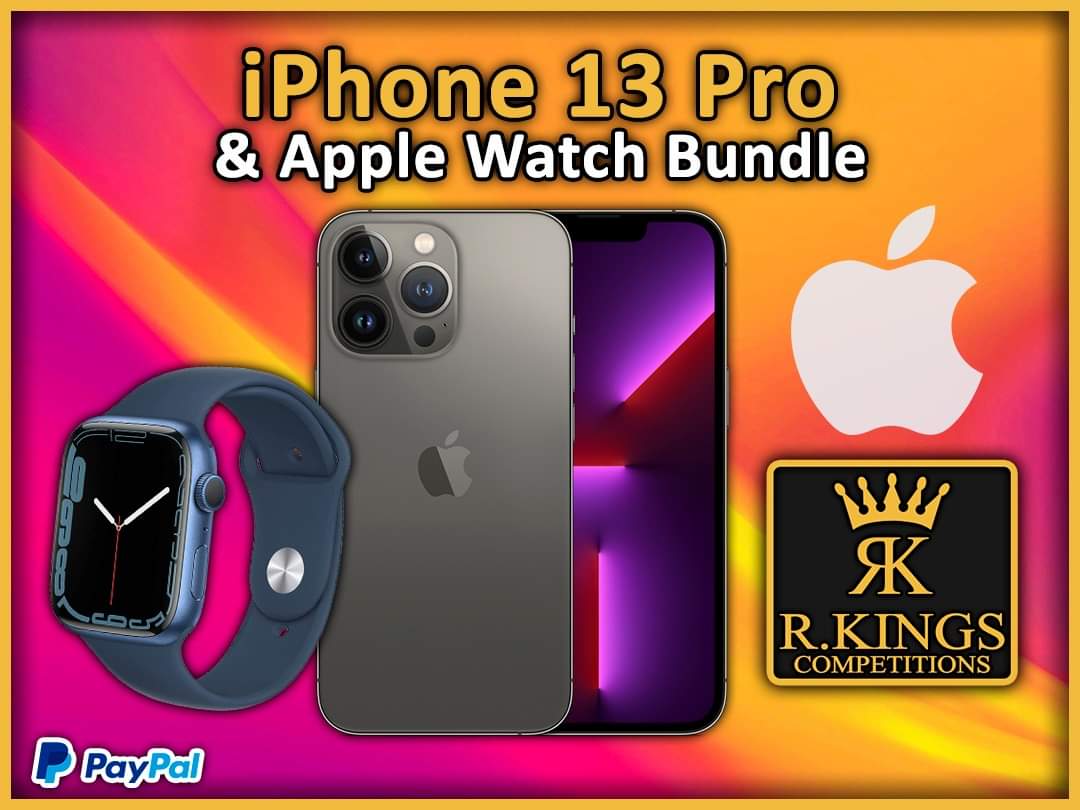 GUARANTEED TO DRAW TODAY 9PM- iPhone 13 Pro & Series 7 Apple Watch Package - Competitions - R ...