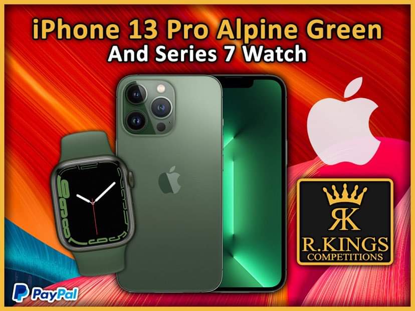 Alpine Green iPhone 13 Pro And Series 7 Watch April