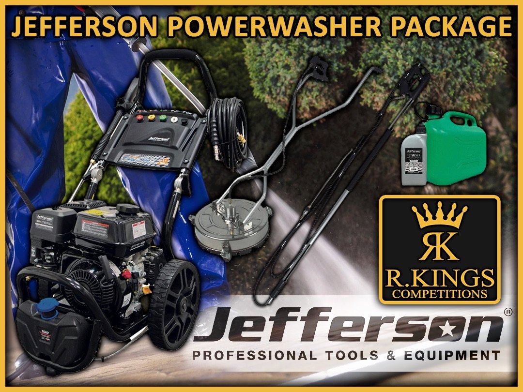 GUARANTEED DRAW TODAY AT 9PM - Jefferson Powerwasher Package June