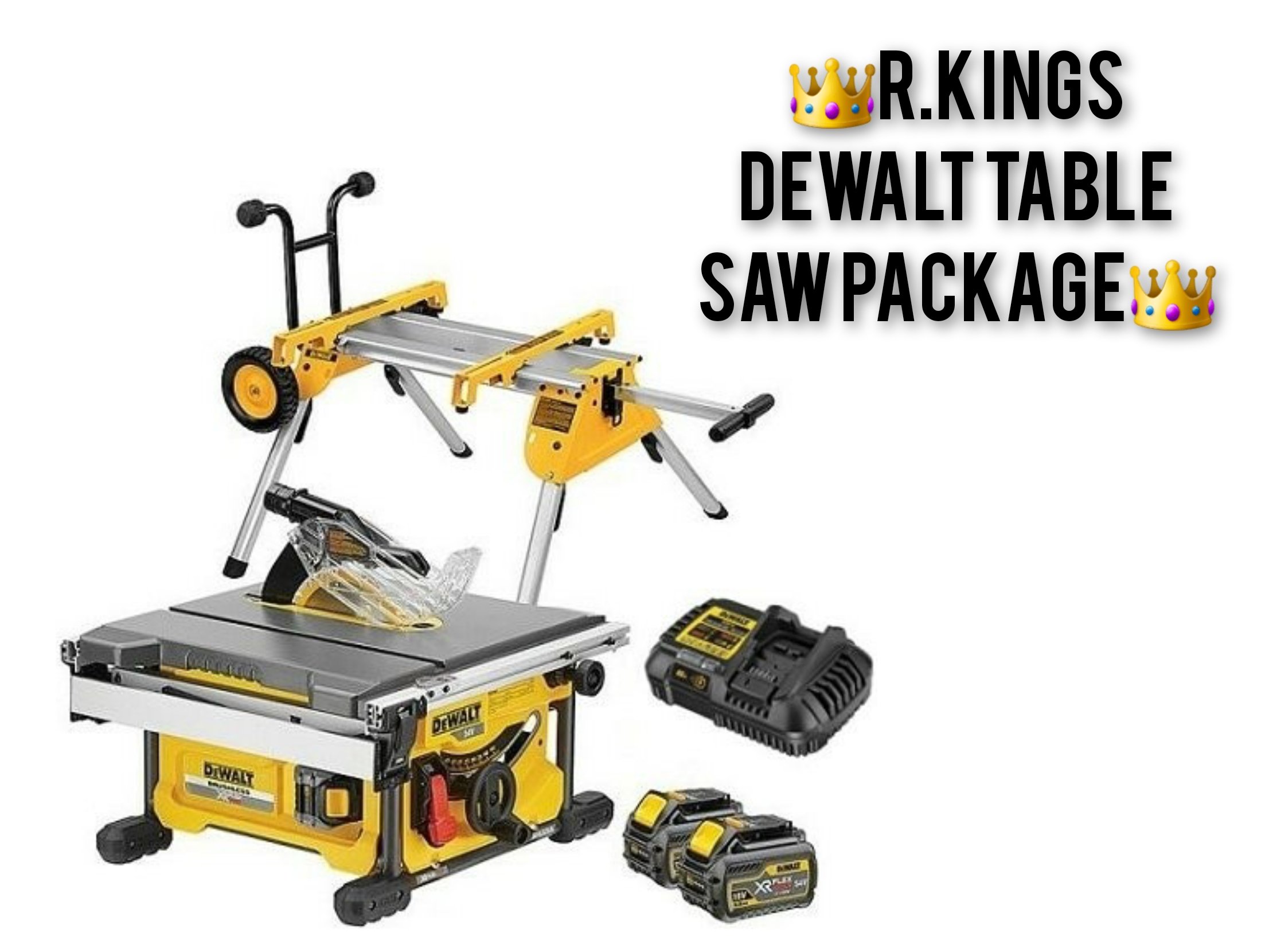 GUARANTEED DRAW TOMORROW - R.Kings DeWALT Table Saw Package
