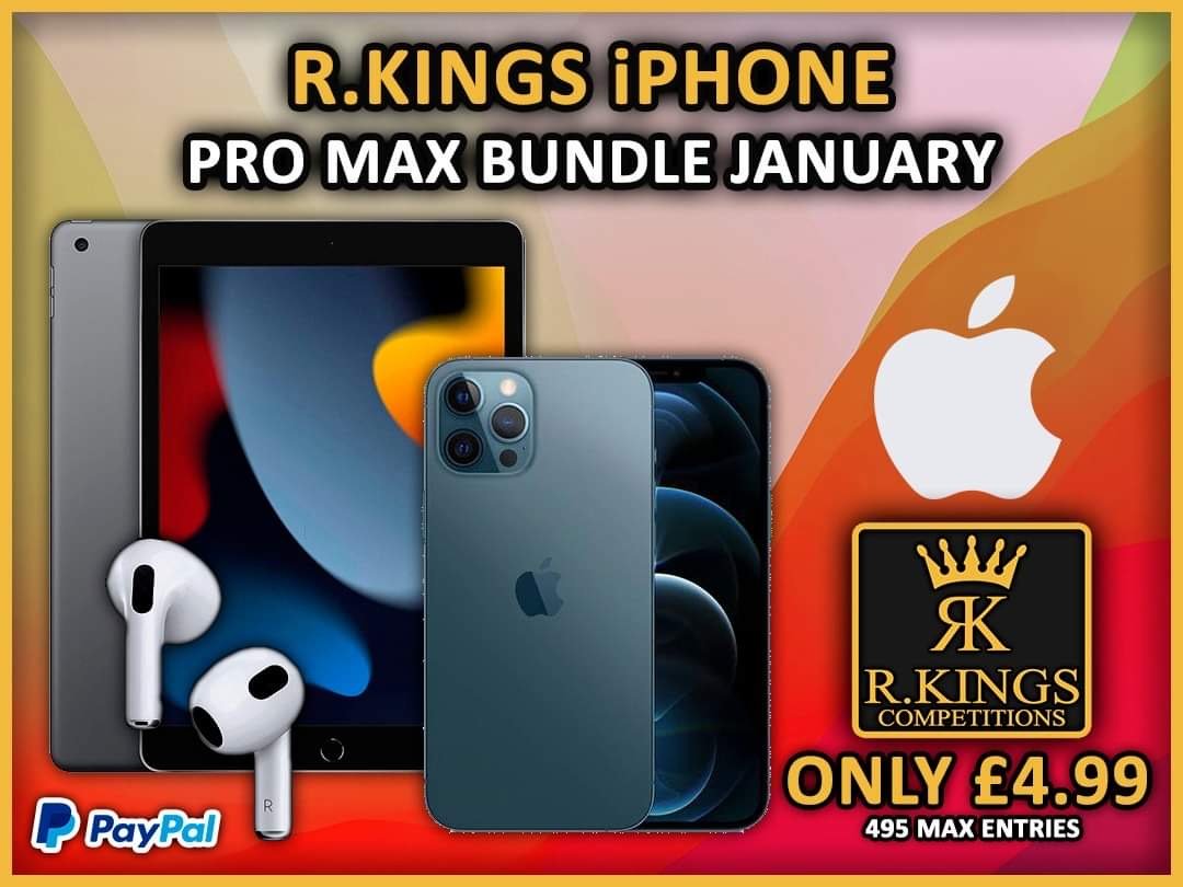 R.Kings iPhone Pro Max Bundle January - R Kings Competitions